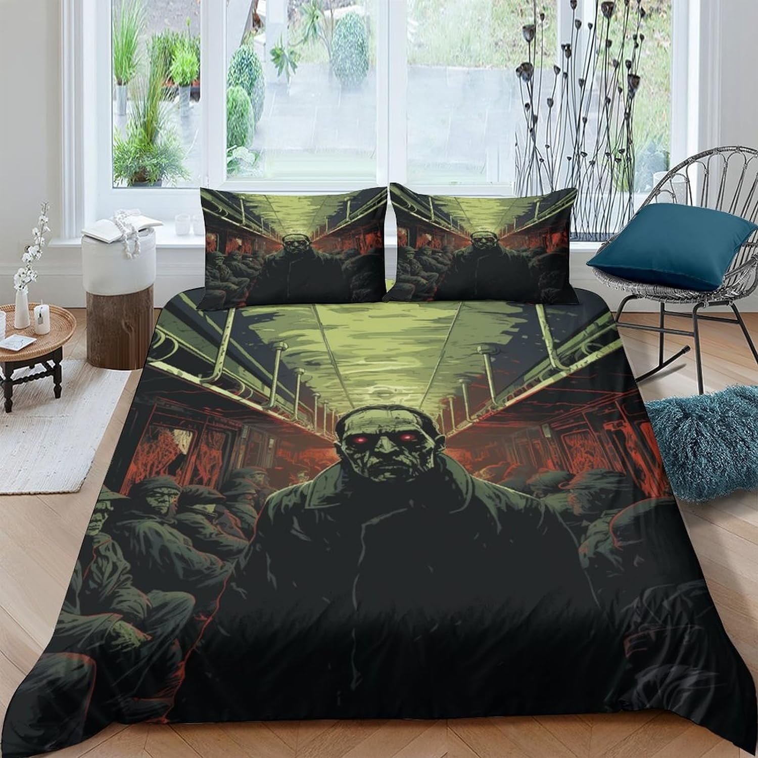 Zombie Bedding Set Quilt Cover 3D Printed Duvet Cover Comforter Covers ...