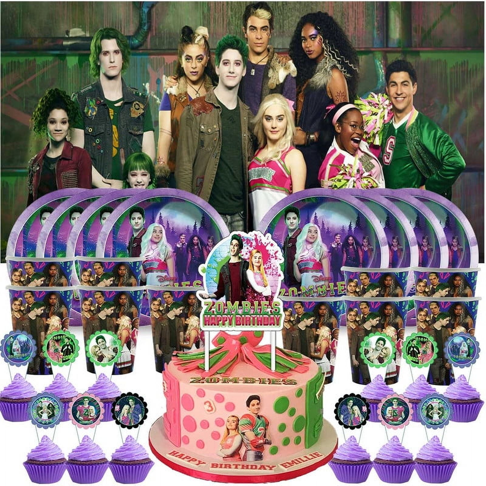 Zombie Birthday Cups Party Supplies Decor Backdrop Paper Plates Fans ...