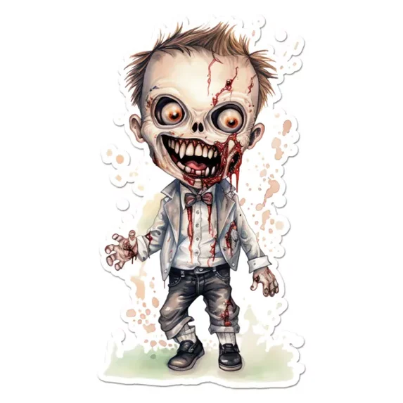 Zombie Brains Sticker Phone Decal Water Bottle Stickers Car Decals ...