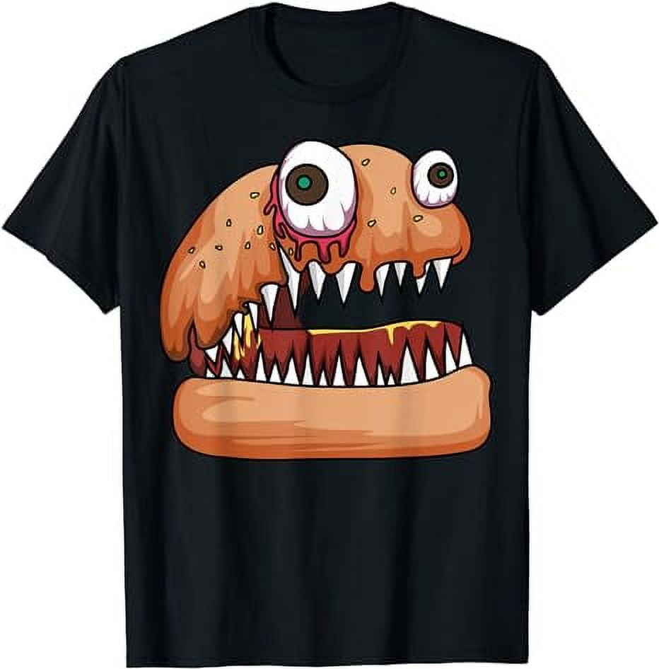 Zombie Burger Fast Food Snacks Hamburger Lover T-Shirt - Walmart.com