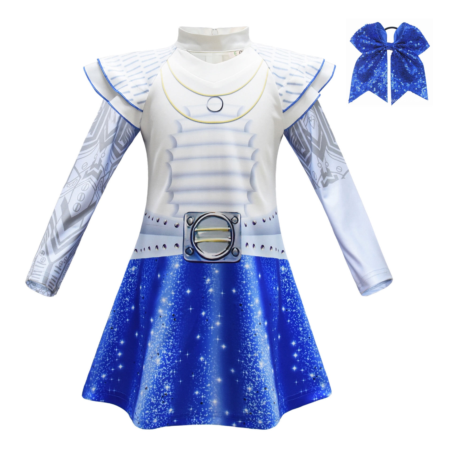 Zombie Cheerleader Outfit for Girls Alien Fancy Addison Costume Dress ...