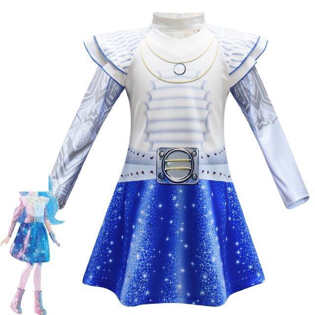 Zombie Cheerleader Outfit for Girls Alien Fancy Addison Costume Dress ...