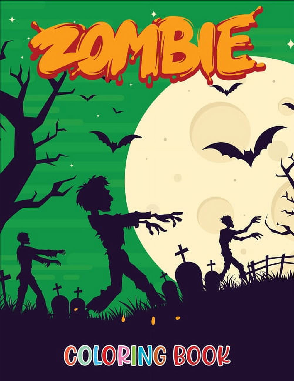 Zombie Coloring Book : A Coloring Book for Adults with 40 Zombie ...