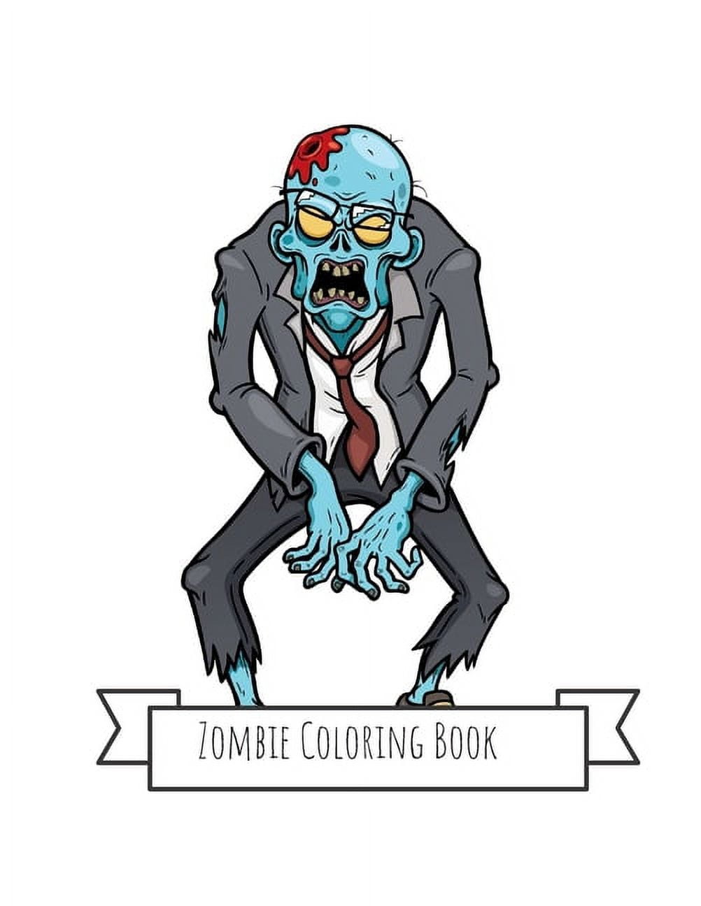 Zombie Coloring Book : Zombie Gifts for Kids 4-8, Boys, Girls or Adult ...