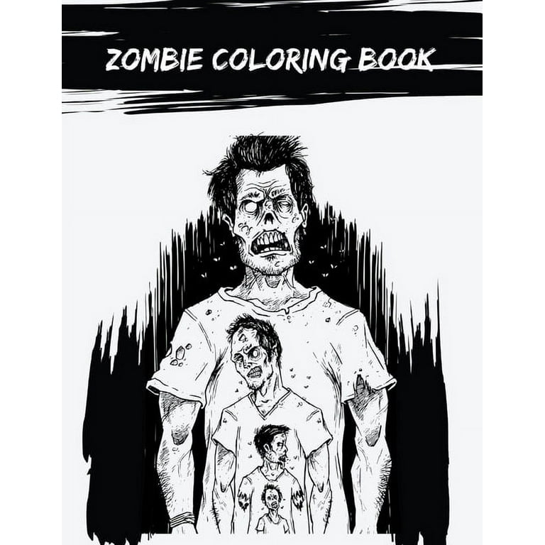 walking dead zombie coloring pages