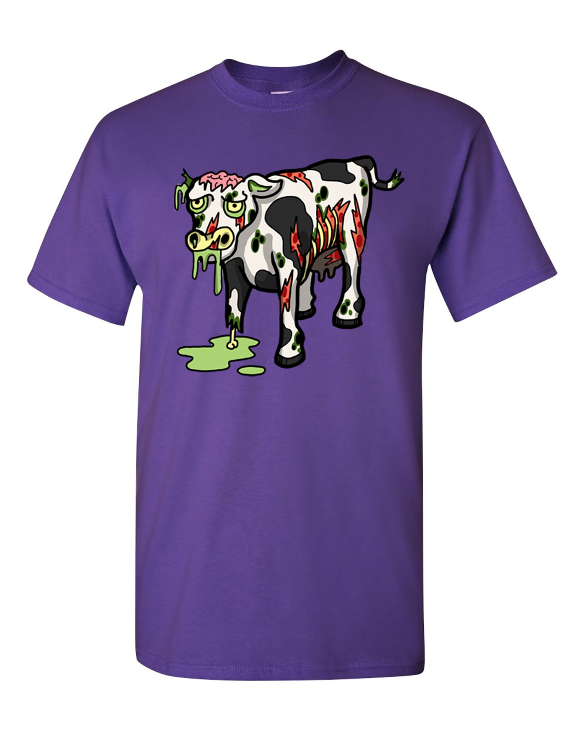 Zombie Cow Undead Animals Adult DT T-Shirt Tee - Walmart.com