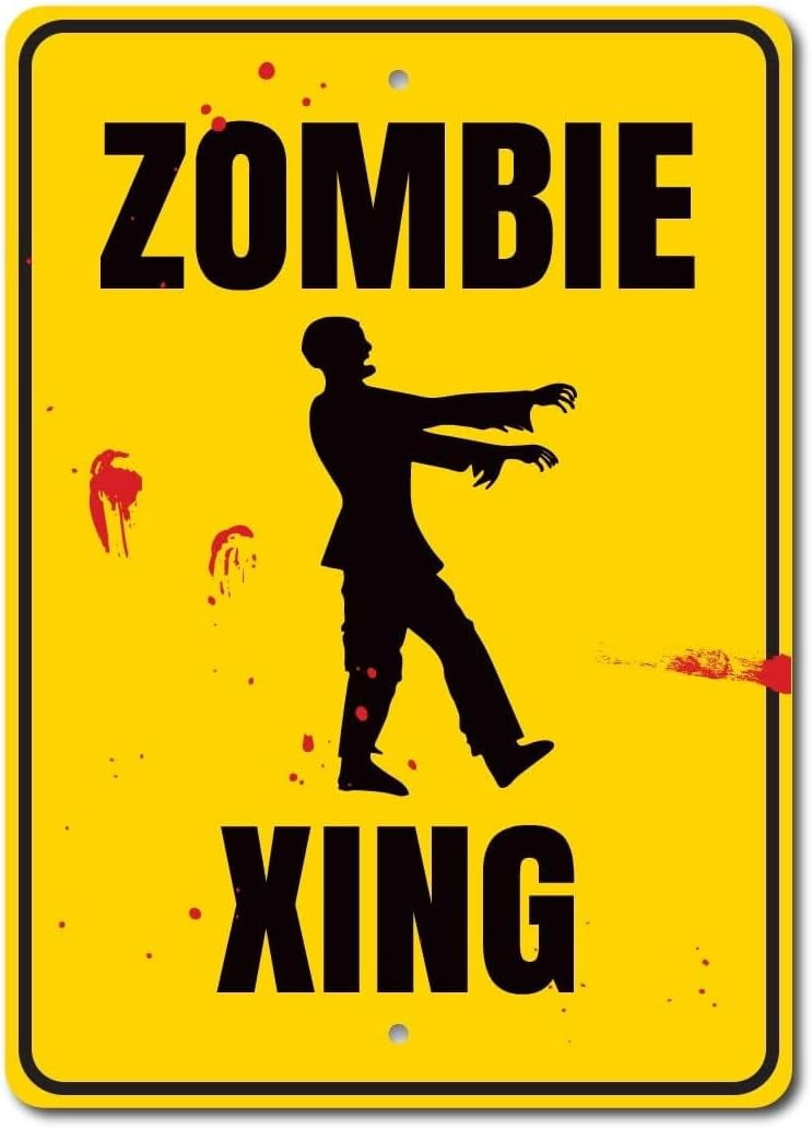 Zombie Crossing Sign, Zombie Xing Sign,Zombie Lover Sign｜Vintage Wall ...