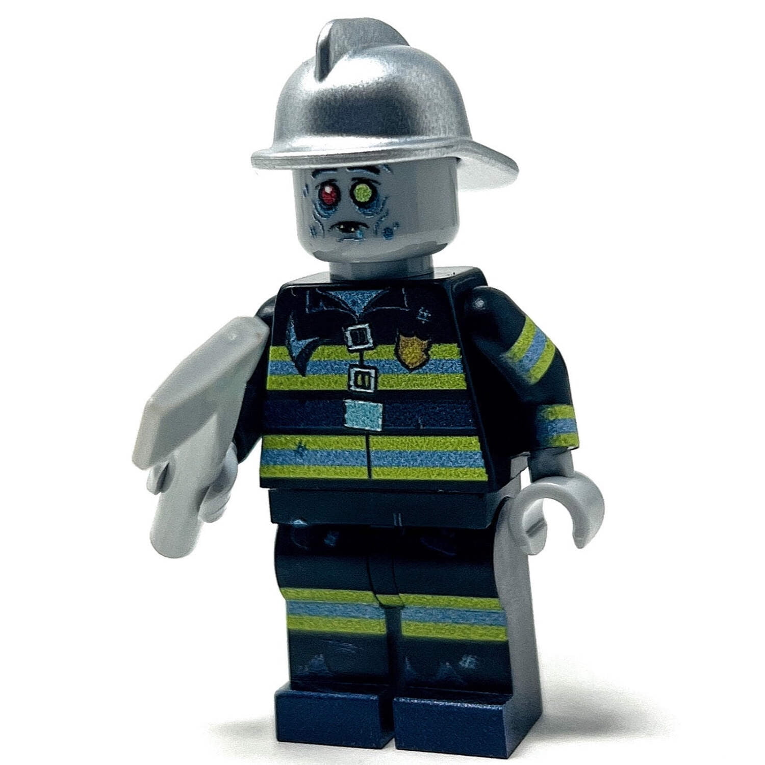 Zombie Firefighter - Custom Minifig made using LEGO parts - Walmart.com