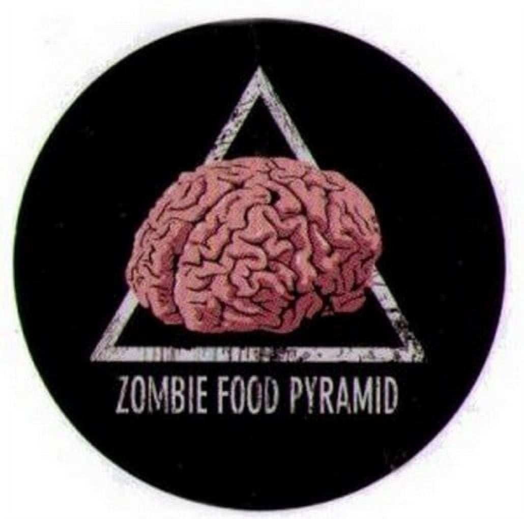 Zombie Food Pyramid Snorg Button SB4426 - Walmart.com