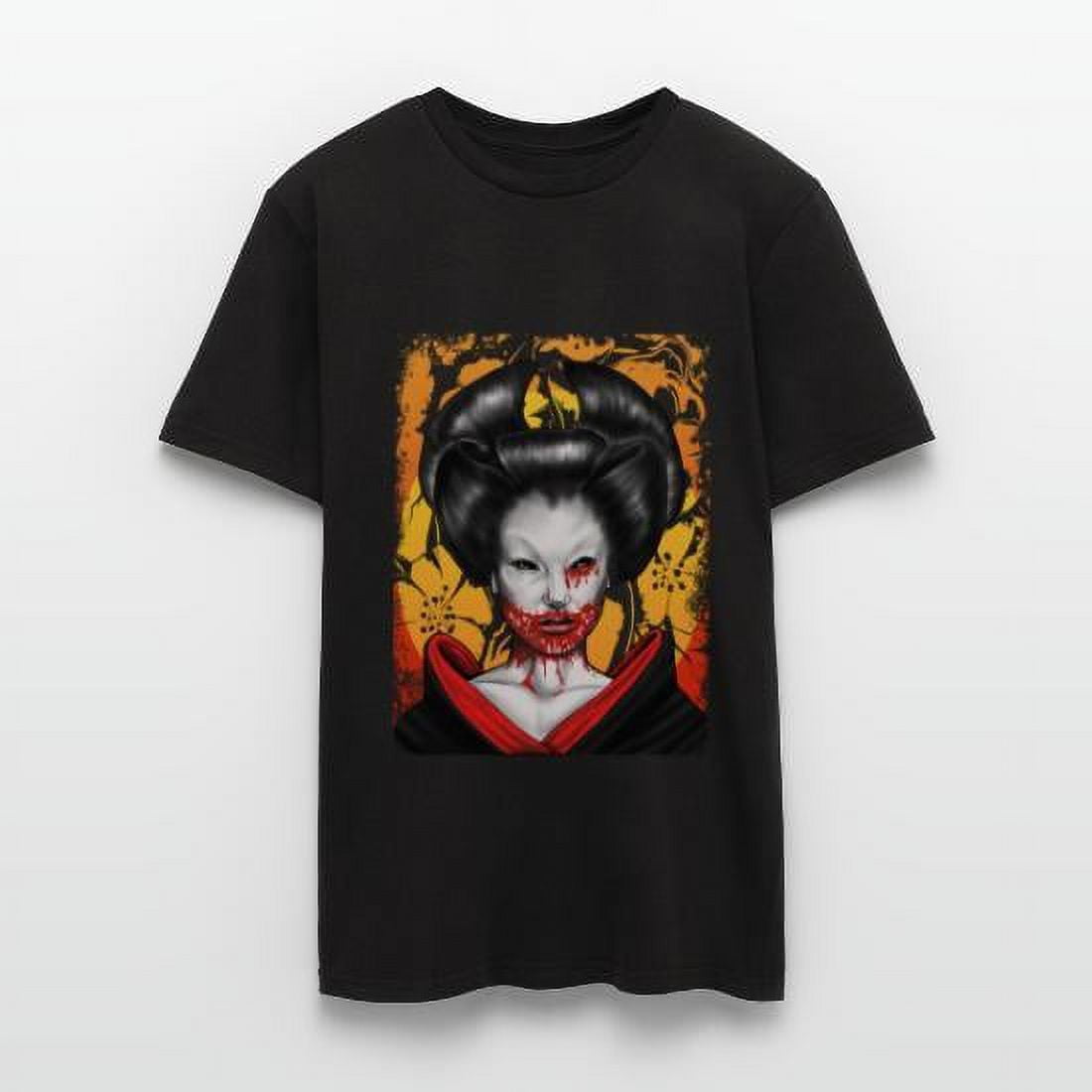 Zombie Geisha Horror Mann Frau Grusel T-shirt - Walmart.com