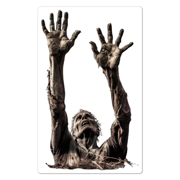 Zombie Grave Sticker Indoor Outdoor Phone Decal Water Bottle Stickers ...