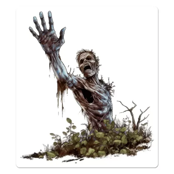 Zombie Graveyard Sticker Phone Decal Water Bottle Stickers Car Decals ...