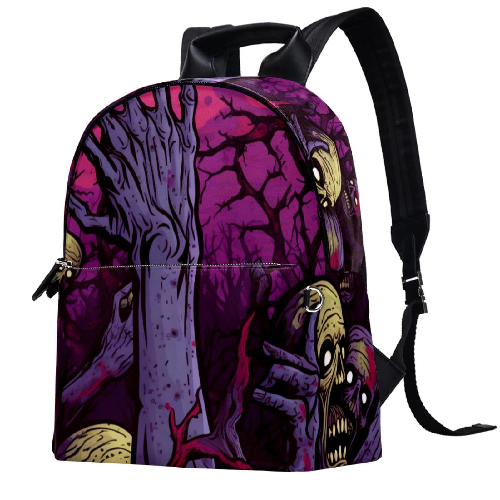 Zombie Hand Leather Laptop Bookbag Large Backpack Cute Bag, Lightweight ...