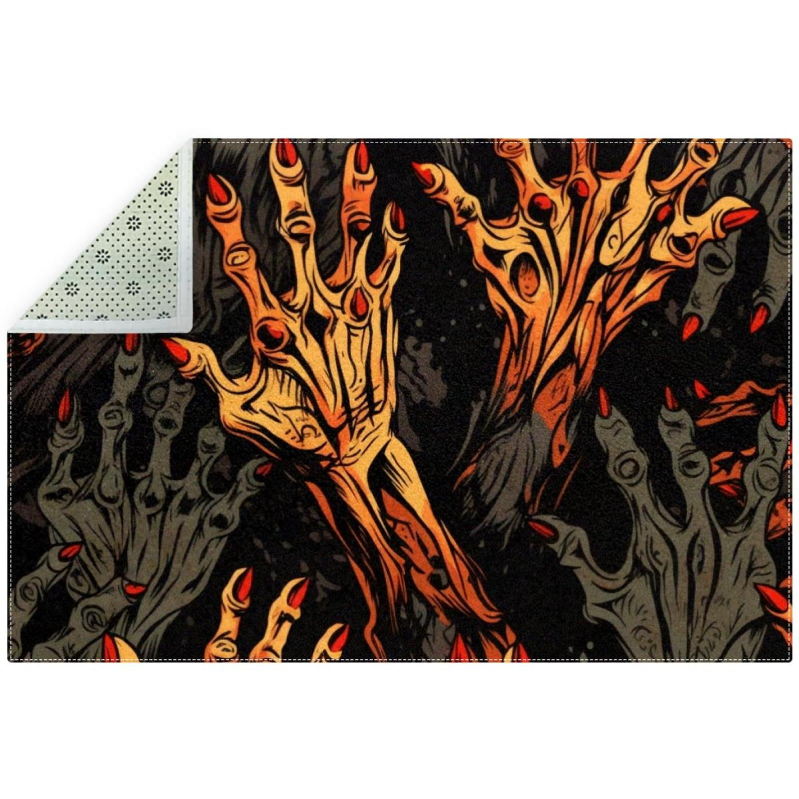 Zombie Hand Polyester Indoor Mat for Comfort and Style - Home or Office ...