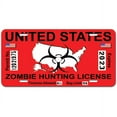 Zombie Hunting License Permit Red United States - Biohazard Response ...