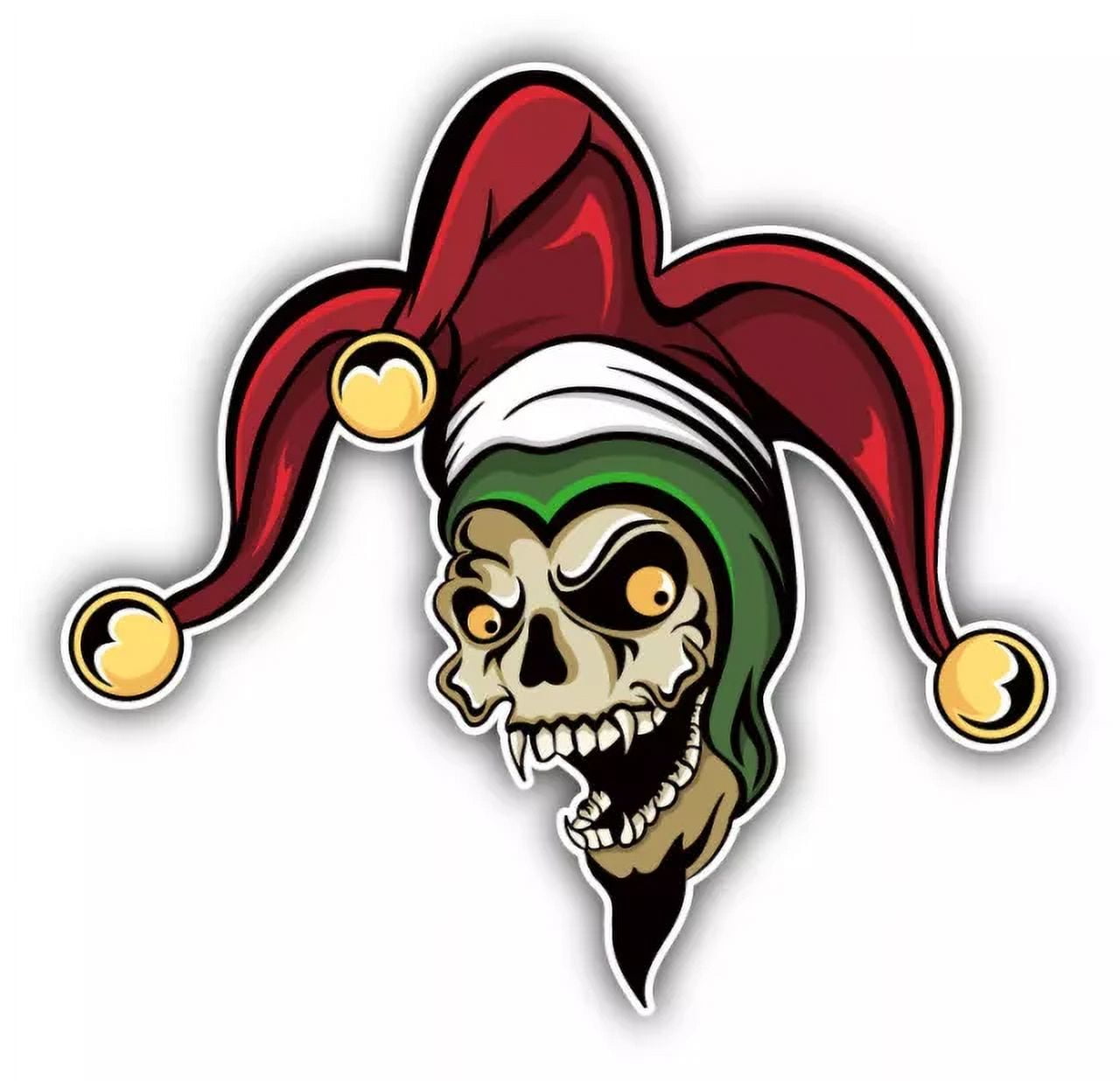 Zombie Joker Sticker Phone Decal Water Bottle Stickers Car Decals ...