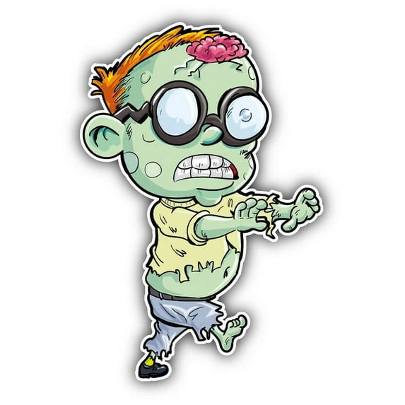Zombie Kid Sticker Phone Decal Water Bottle Stickers Car Decals, Laptop ...