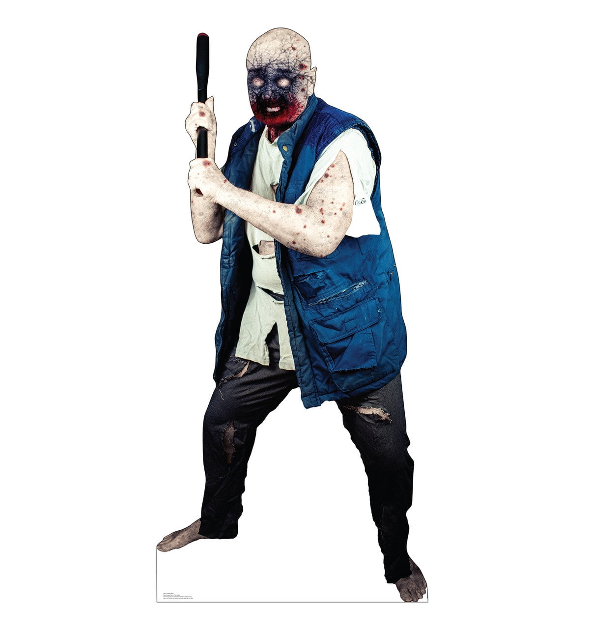 Cardboard People Zombie Killer Life Size Cardboard Cutout Standup ...