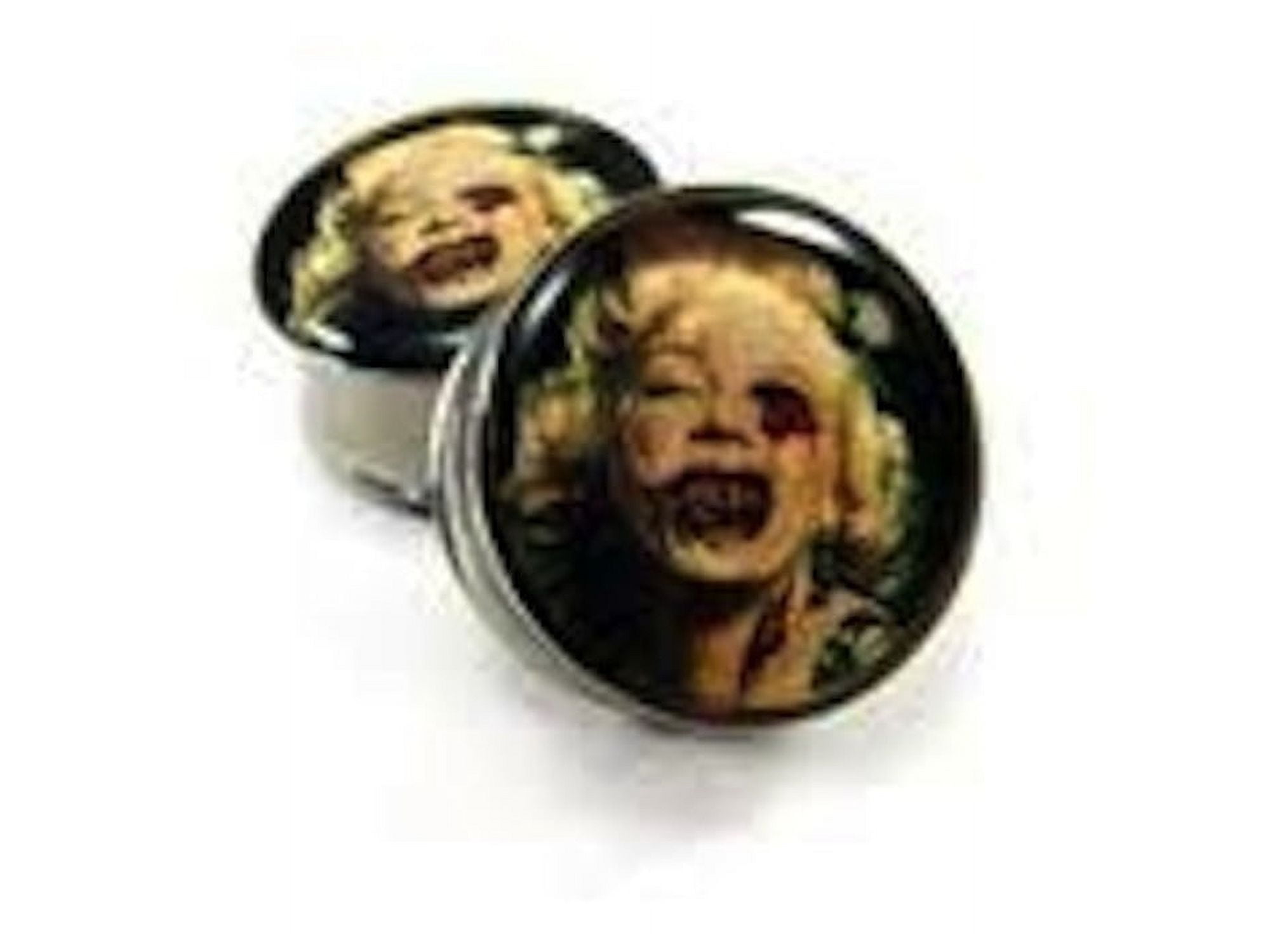 Zombie Marilyn Monroe Double Flared Surgical Steel (316L) Gauges/Plugs ...