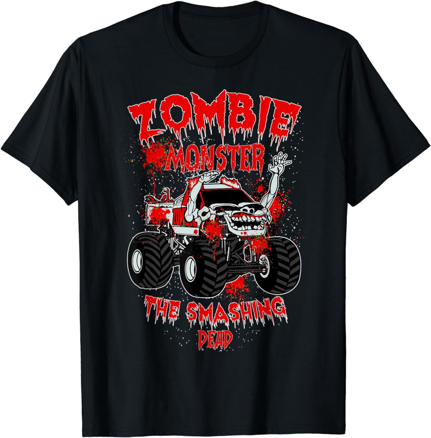 Zombie Monster Truck The Smashing Dead T-Shirt - Walmart.com