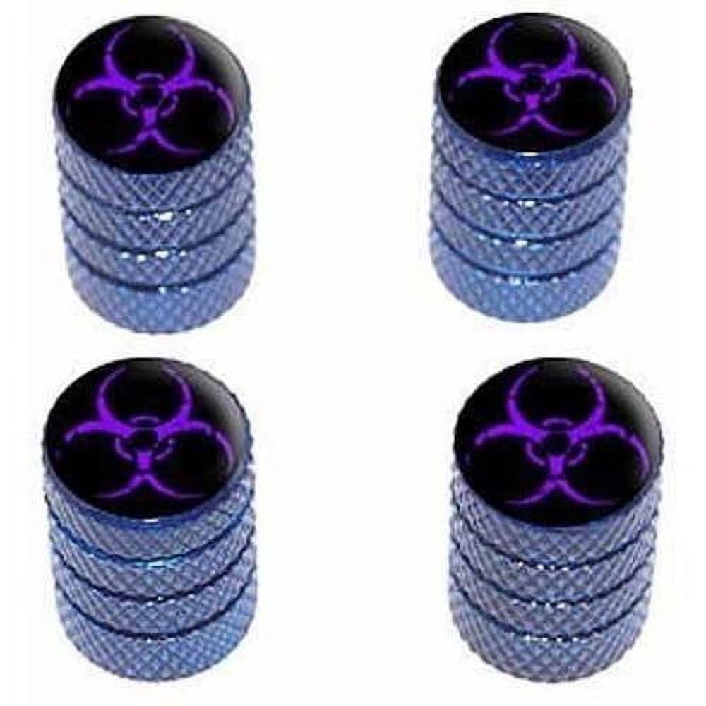 Zombie Outbreak Biohazard Purple Tire Rim Wheel Aluminum Valve Stem ...