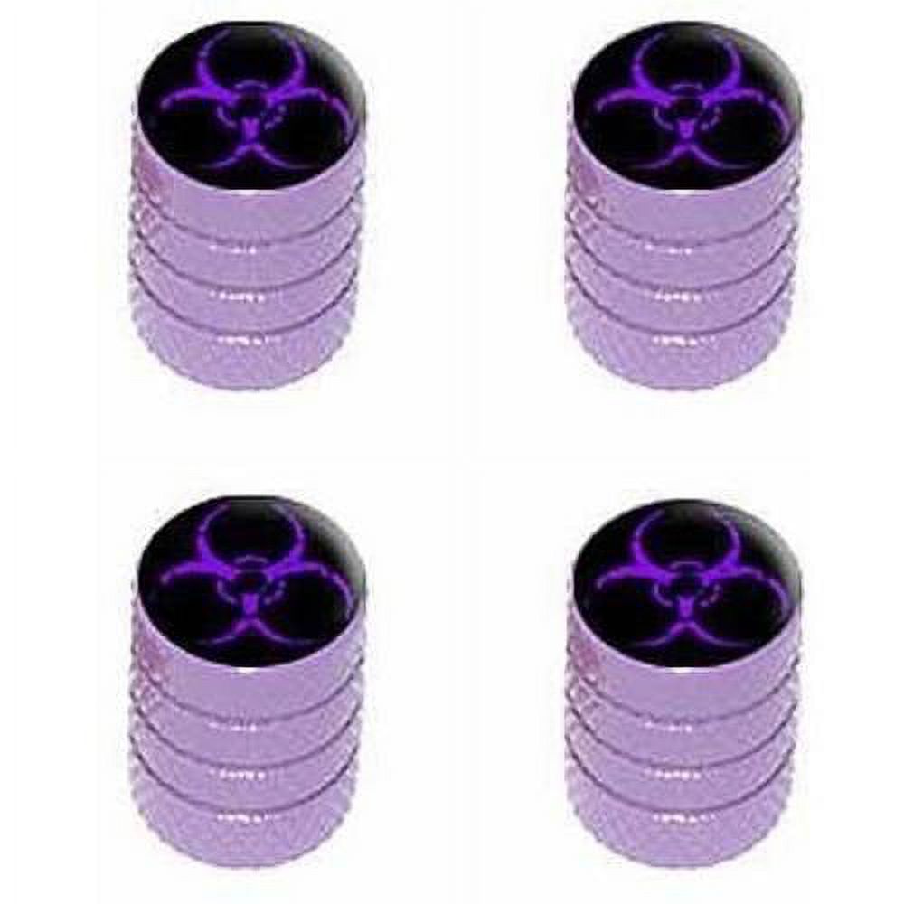 Zombie Outbreak Biohazard Purple Tire Rim Wheel Aluminum Valve Stem ...