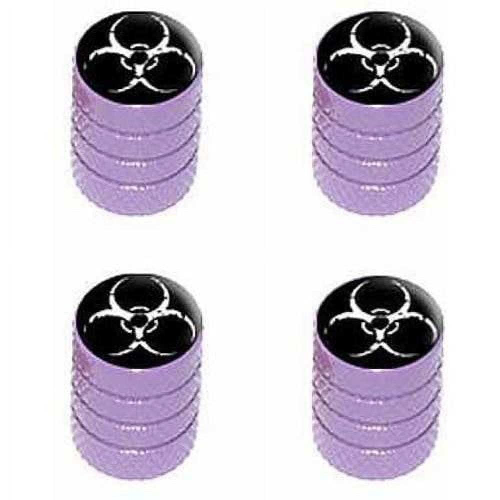 Zombie Outbreak Biohazard White Tire Rim Wheel Aluminum Valve Stem Caps ...