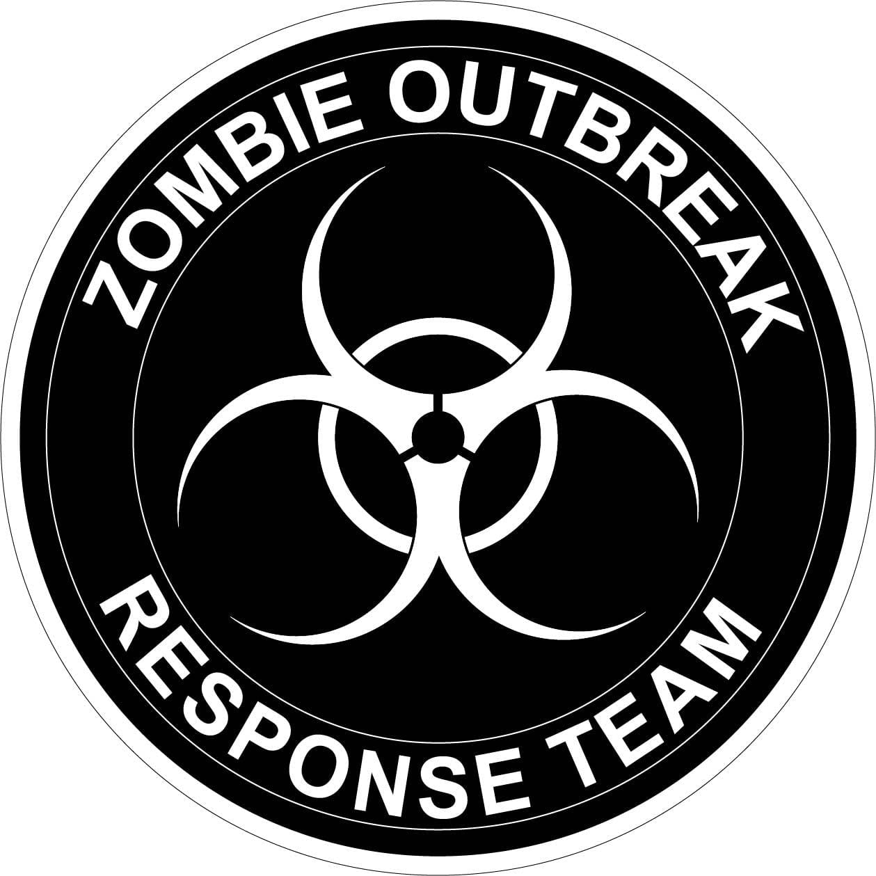 Zombie Outbreak Decal Radiation Sticker - Walmart.com