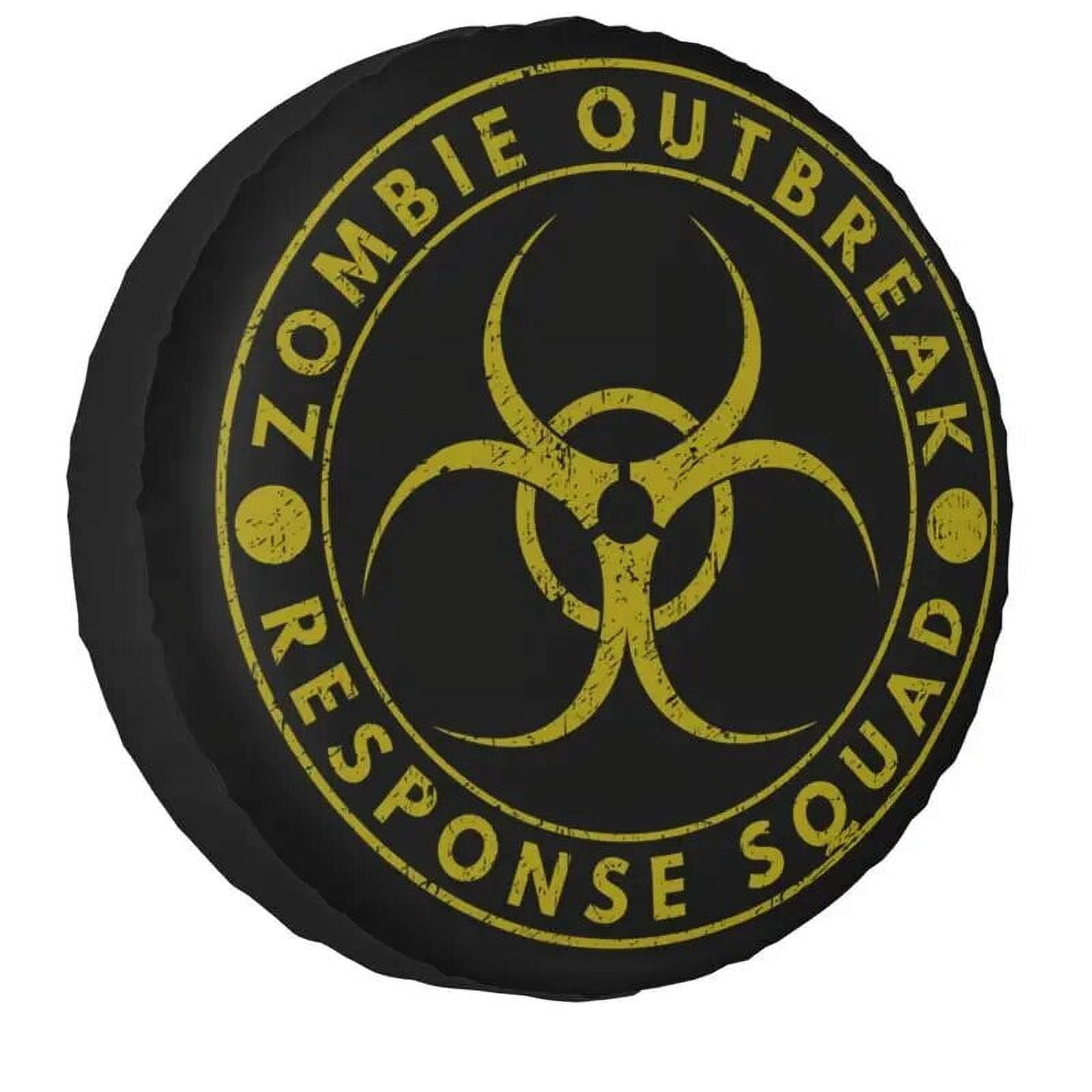 Zombie Outbreak Response Team Logo Spare Wheel Cover for Mitsubishi ...