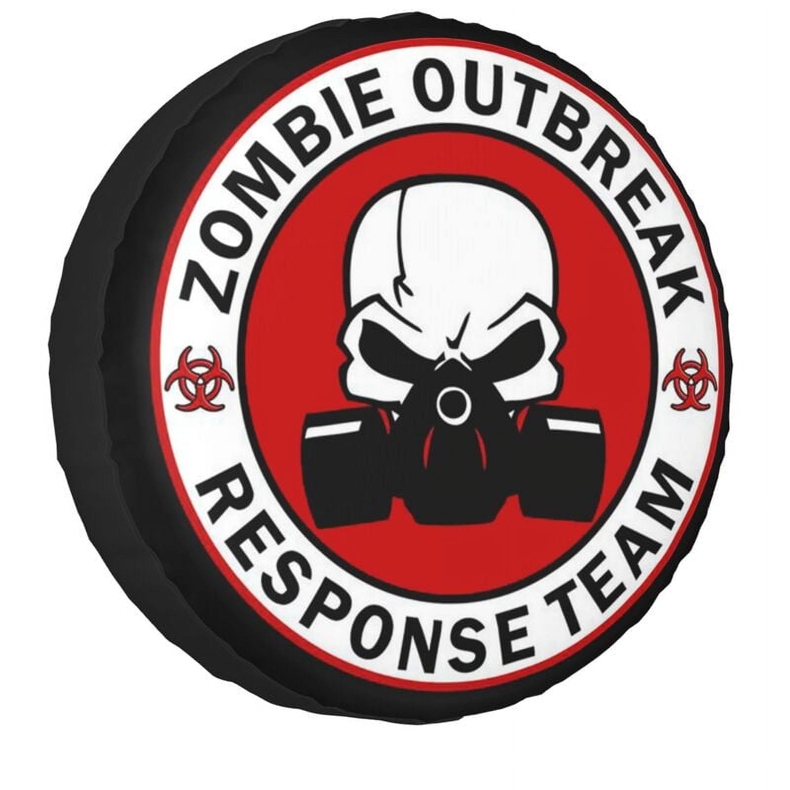 Zombie Outbreak Response Team Logo Spare Wheel Cover for Mitsubishi ...