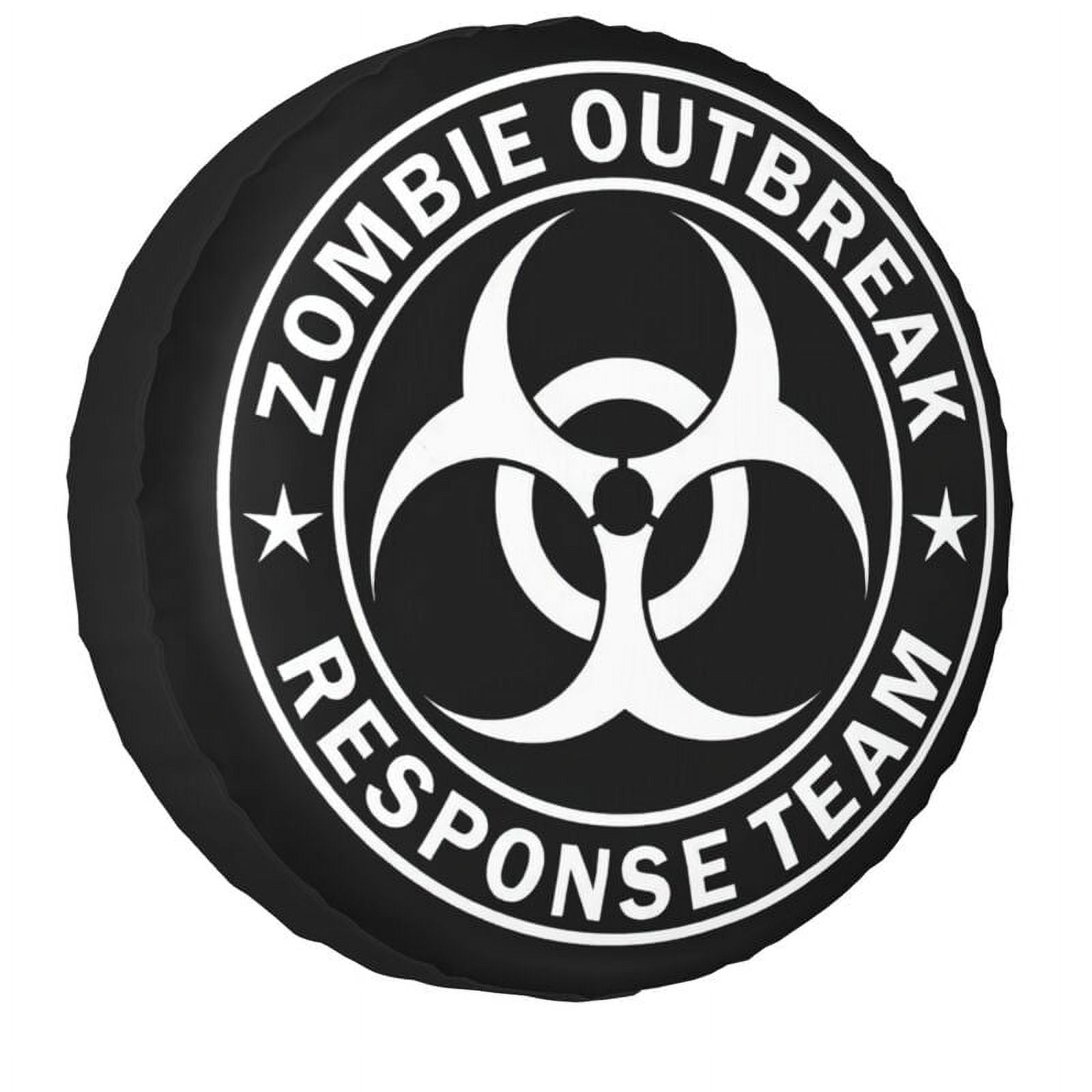 Zombie Outbreak Response Team Logo Spare Wheel Cover for Mitsubishi ...