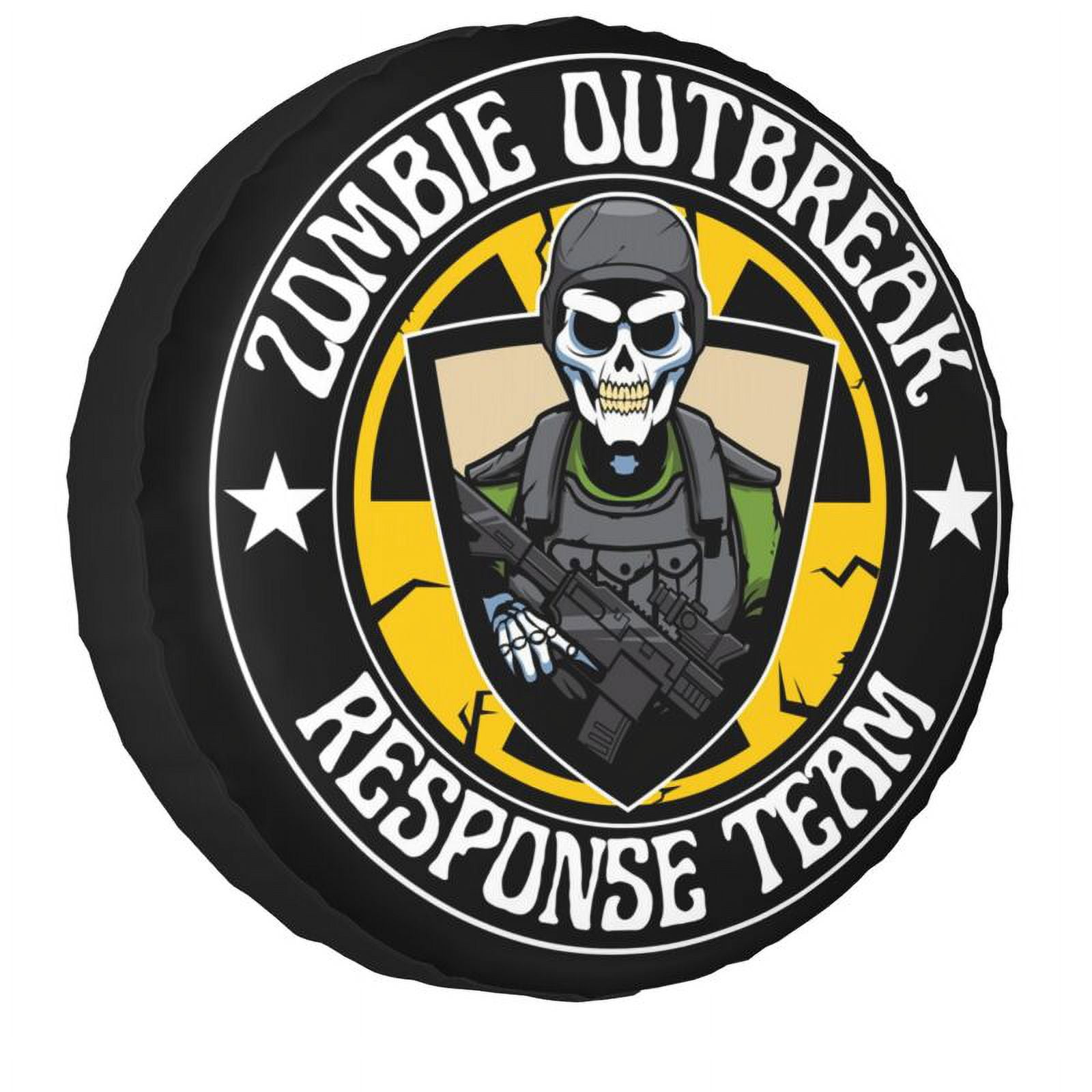 Zombie Outbreak Response Team Logo Spare Wheel Cover for Mitsubishi ...
