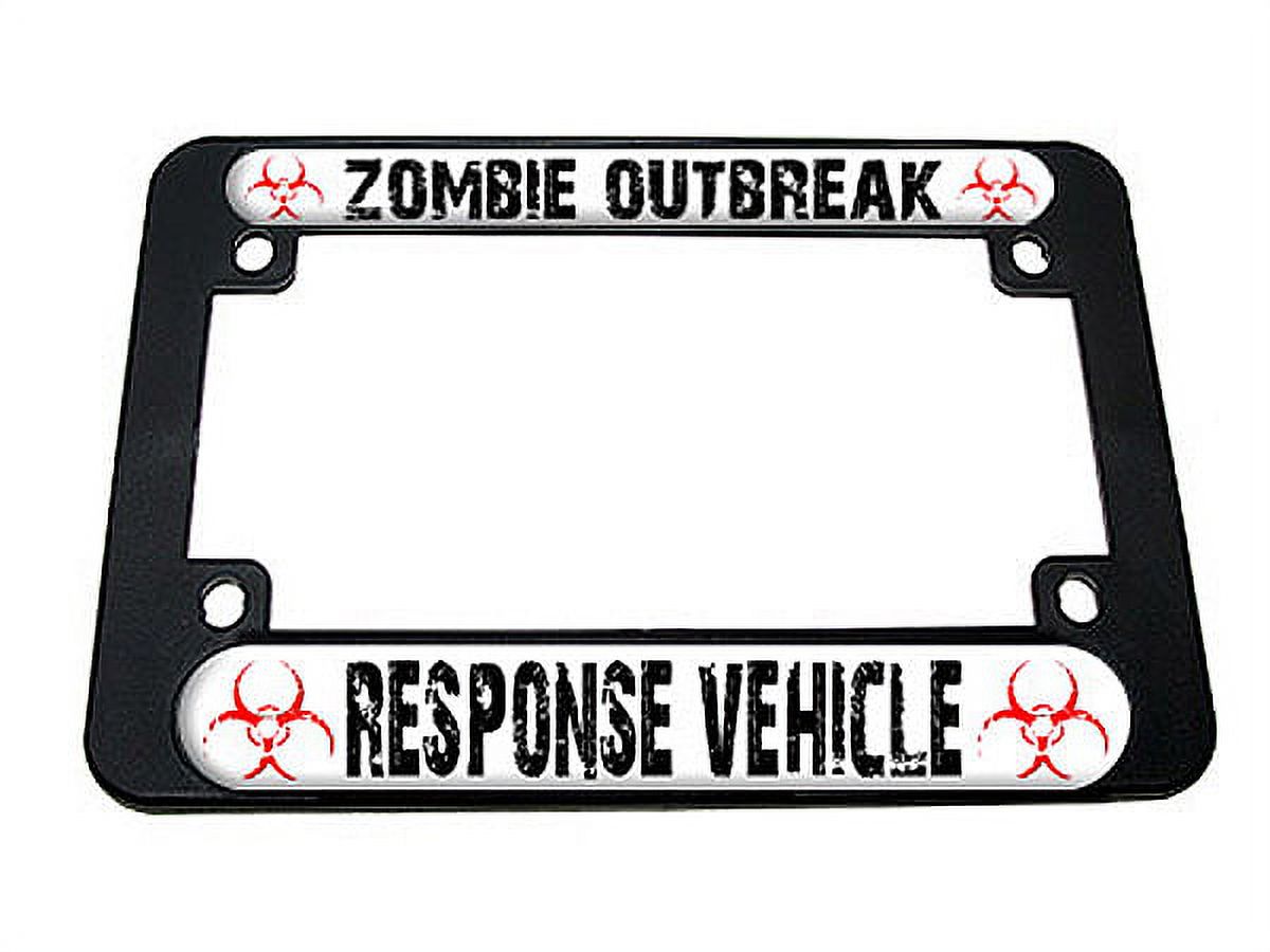 Zombie Outbreak Response Vehicle - Apocalypse Motorcycle License Plate ...