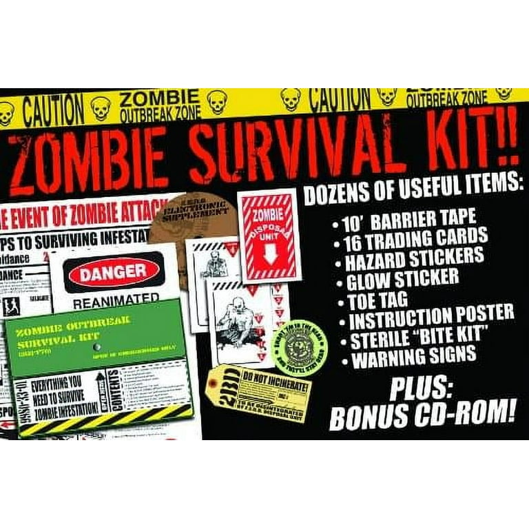 Zombie Survival Kit Sign