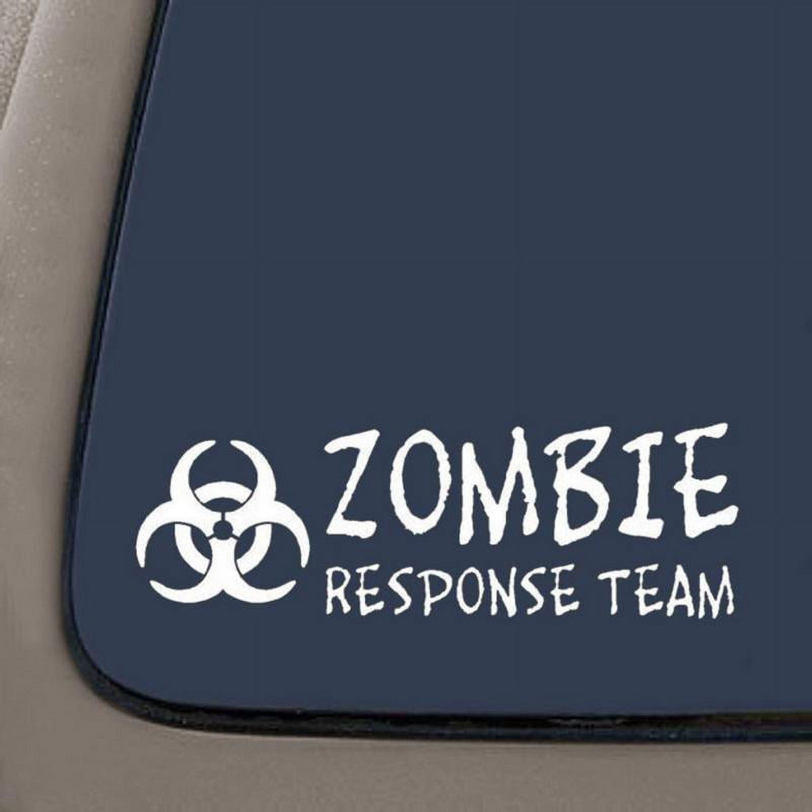 Zombie Response Team Vinyl Decal | 7.5-Inches Wide | White Vinyl Decal ...