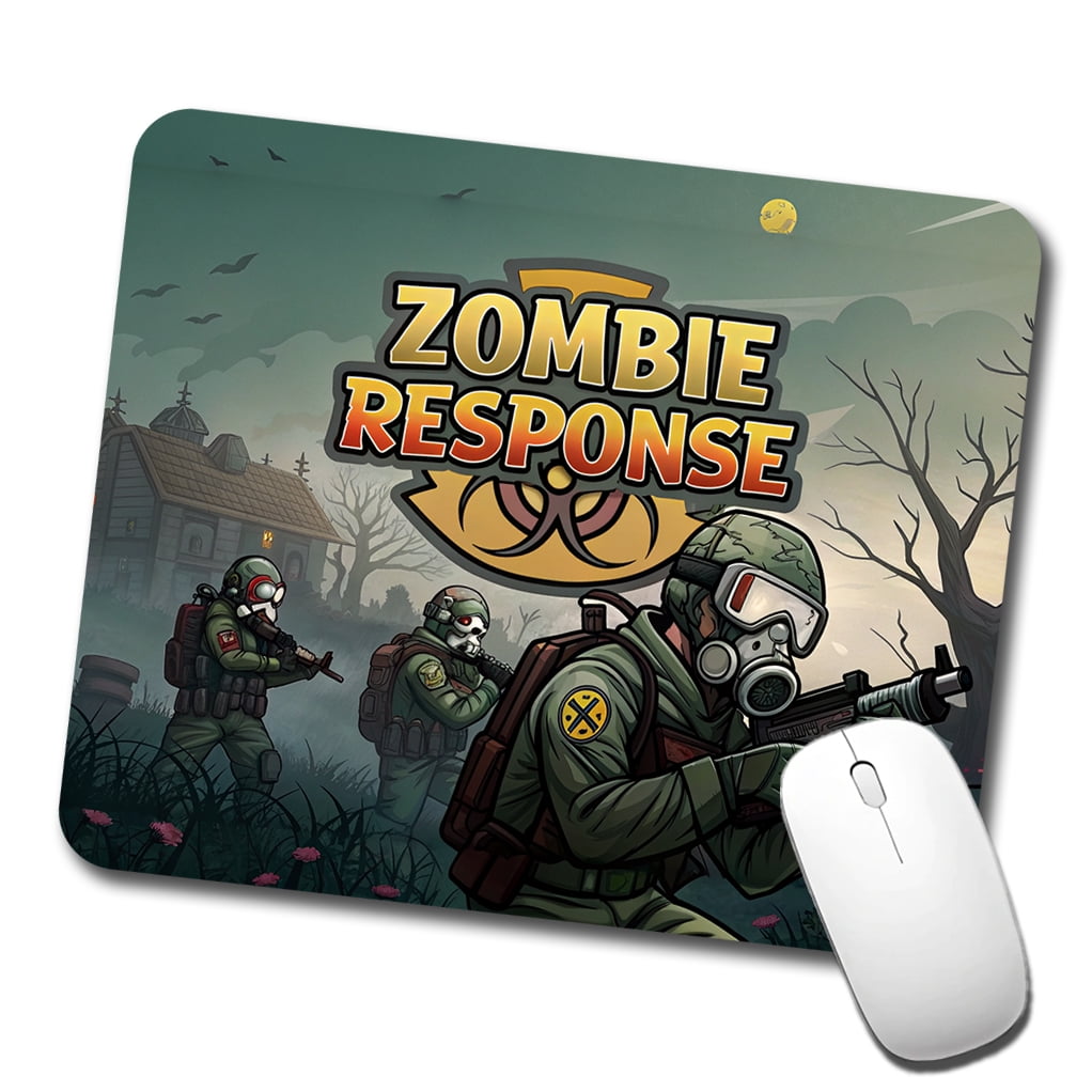 Zombie Response Unit Biohazard Cartoon Mouse Pad Low Profile Gaming Mat ...