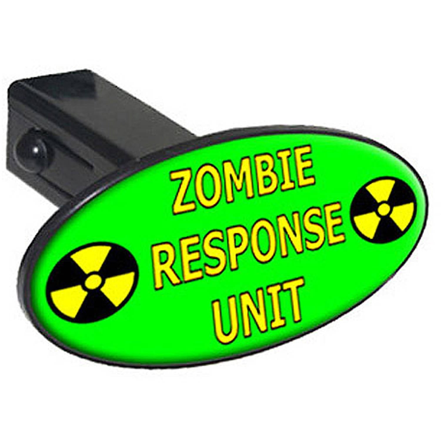 Zombie Response Unit Green, Radiation 1.25" Oval Tow Trailer Hitch ...