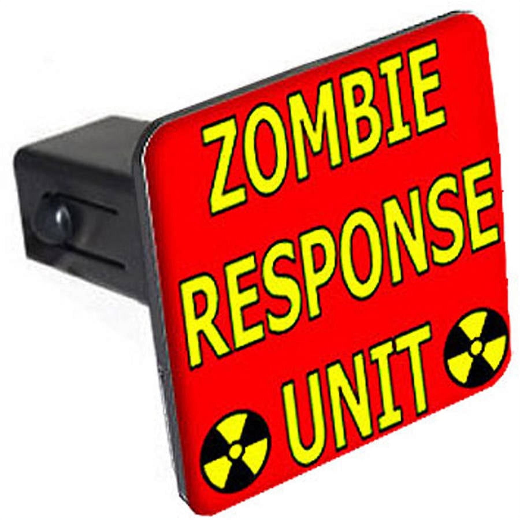 Zombie Response Unit Red, Radiation 1.25" Tow Trailer Hitch Cover Plug ...