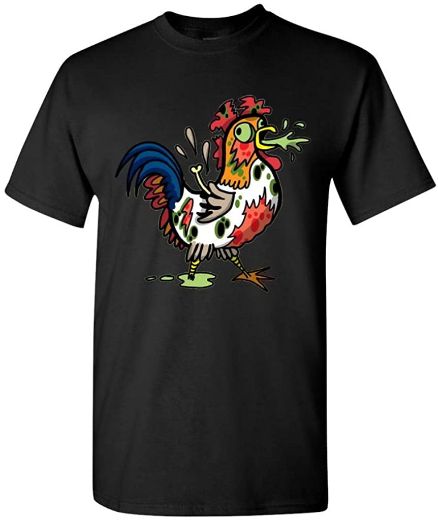 Zombie Rooster Undead Animals Adult DT T-Shirt Tee - Walmart.com