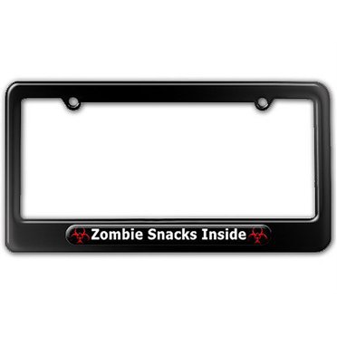 ZOMBIES WERE PEOPLE TOO!, Biohazard License Plate Tag Frame, Multiple ...