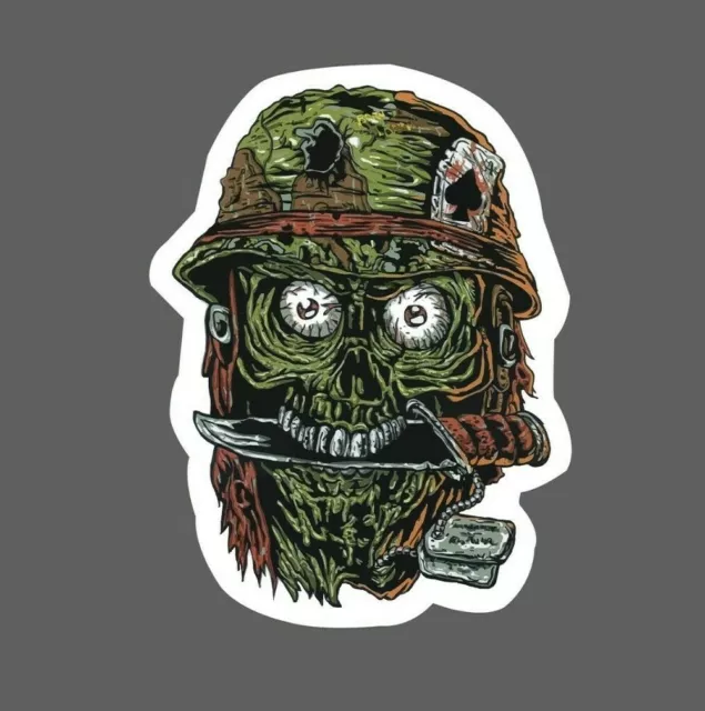 Zombie Soldier Sticker Military Waterproof Sticker Phone Decal Water ...