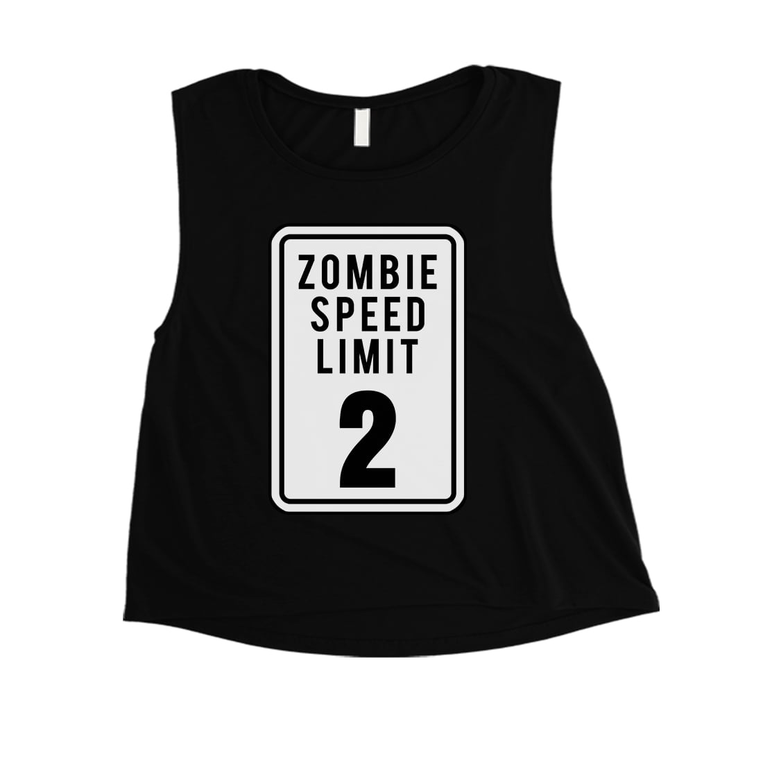 Zombie Speed Limit Womens Black Crop Top - Walmart.com
