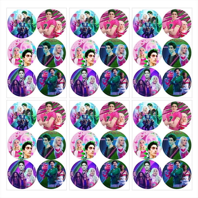 Zombie Stickers Labels Birthday Party Favors Thank You Themed Round ...