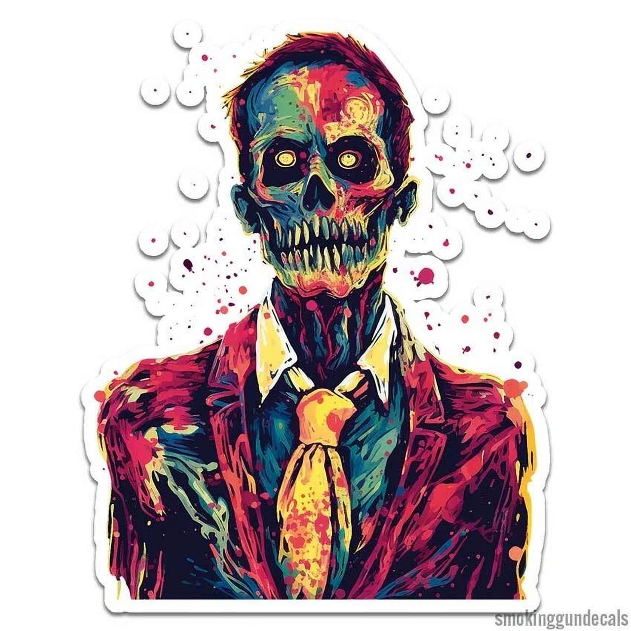 Zombie Walking Dead Sticker Indoor Outdoor Phone Decal Water Bottle ...