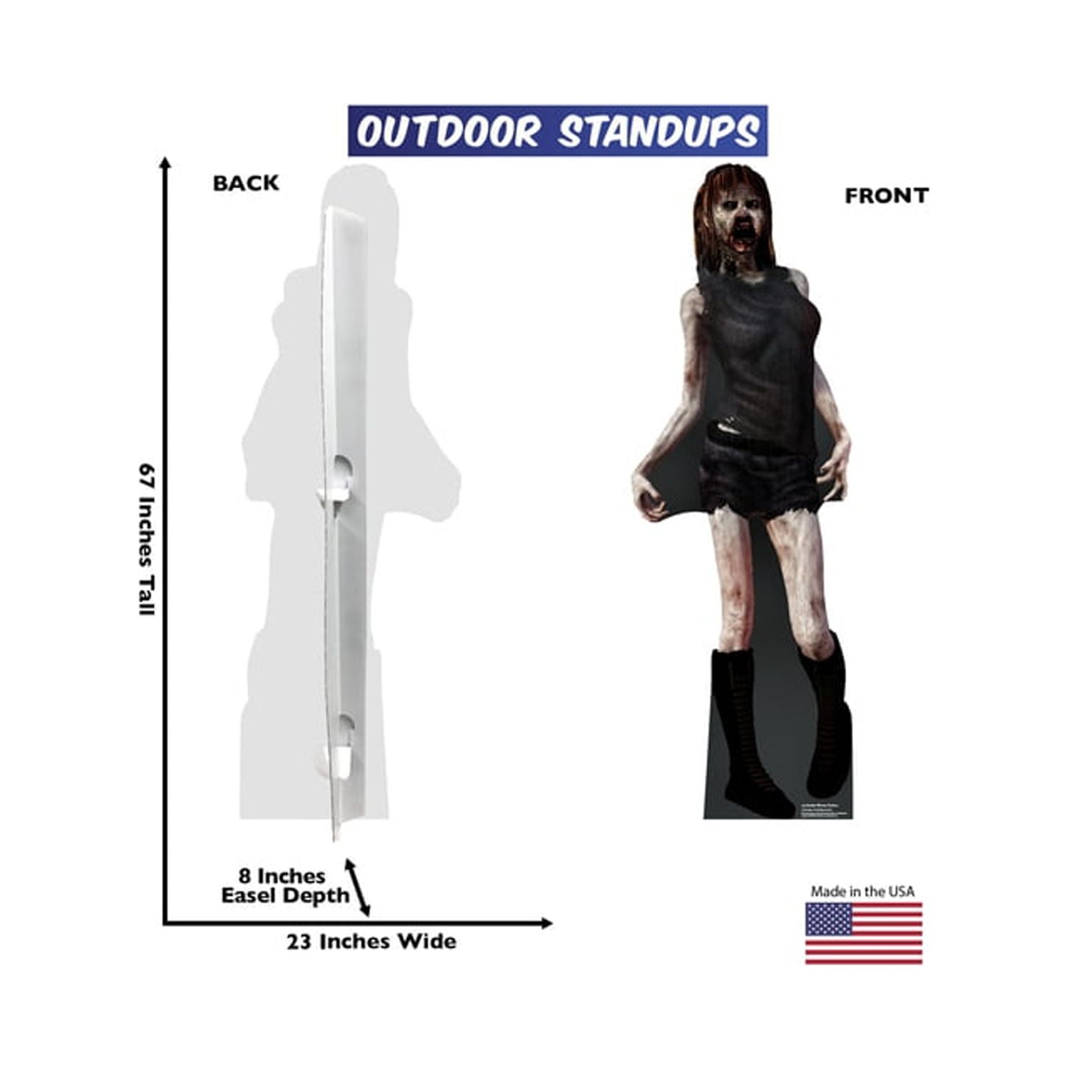 Zombie Woman Outdoor Standee - Walmart.com