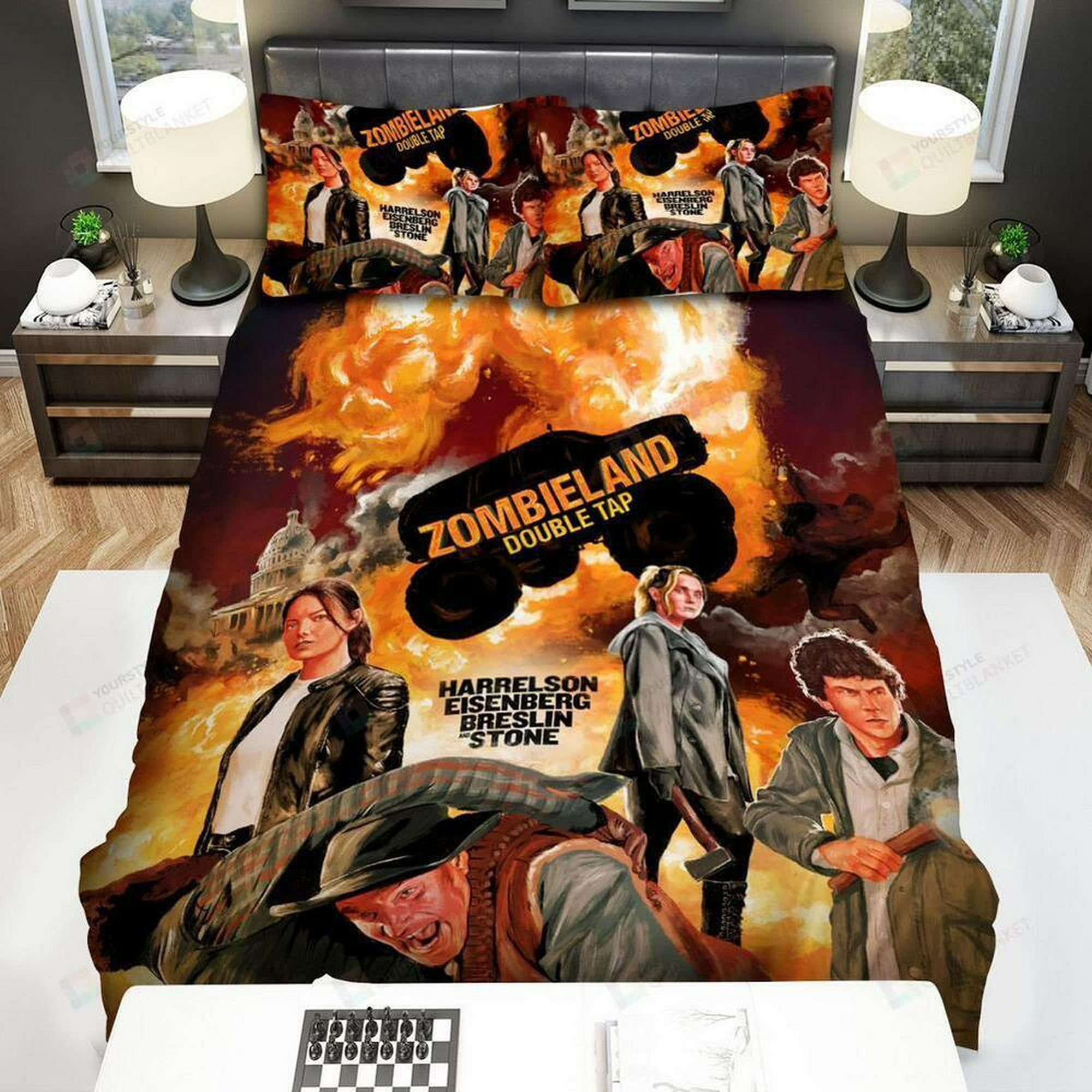 Zombieland Double Tap Poster Ii Quilt Duvet Cover Set Queen Single Soft ...