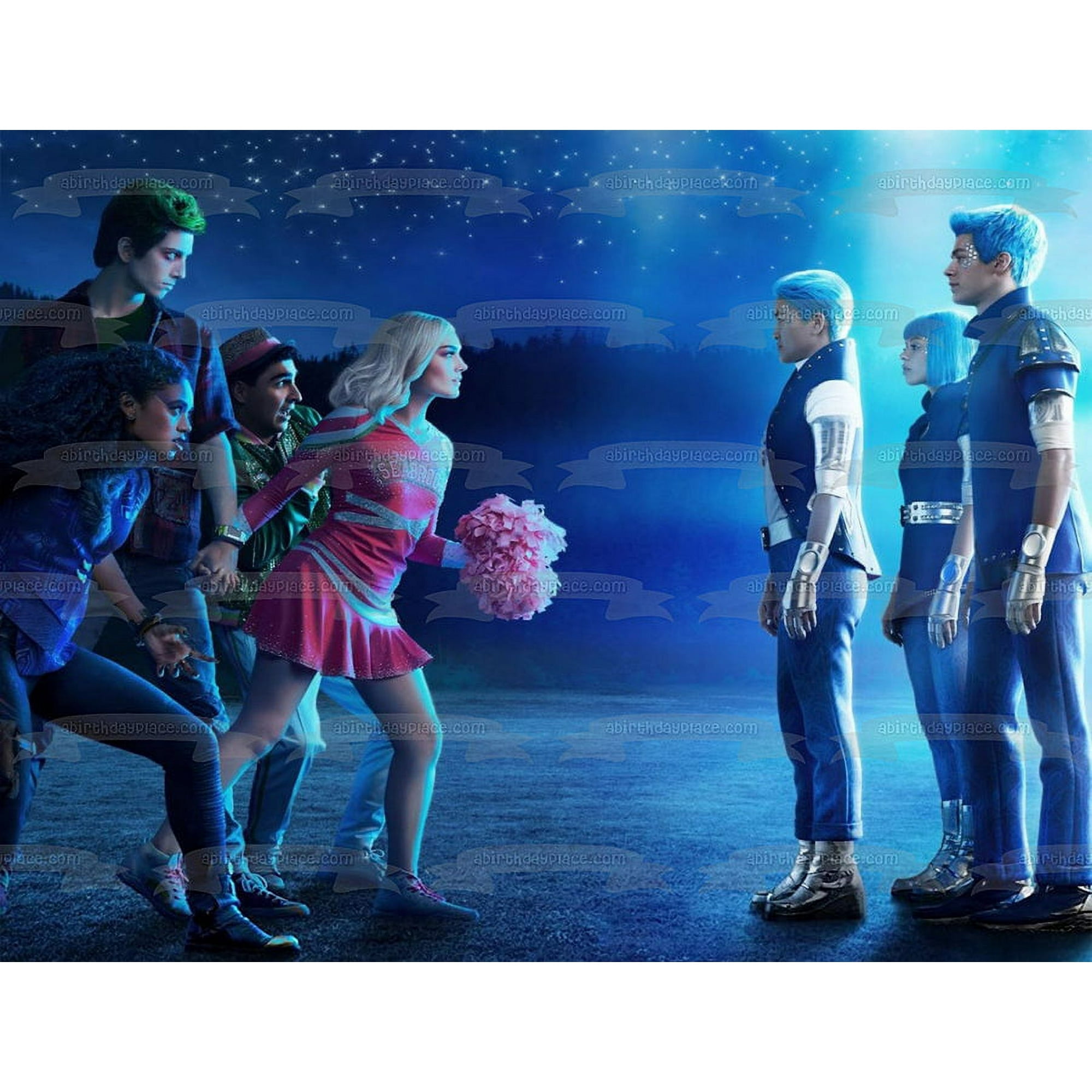 Zombies 3 Alien Poster Zed and Addison Edible Image Cake Topper For ...