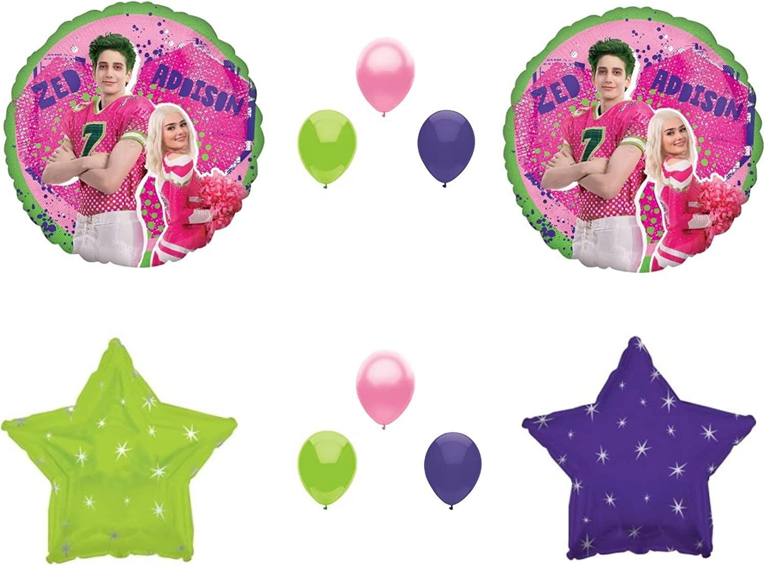 Zombies 3 Happy Birthday 10 pc Party Balloons Decorations Zed Addison ...