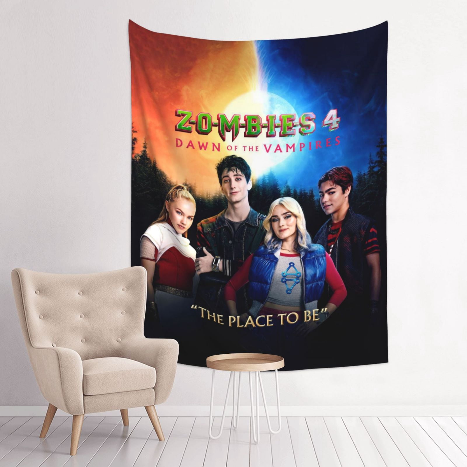 Zombies 4 Wall Tapestry Poster For Bedroom Aesthetics Funny Room Decor ...