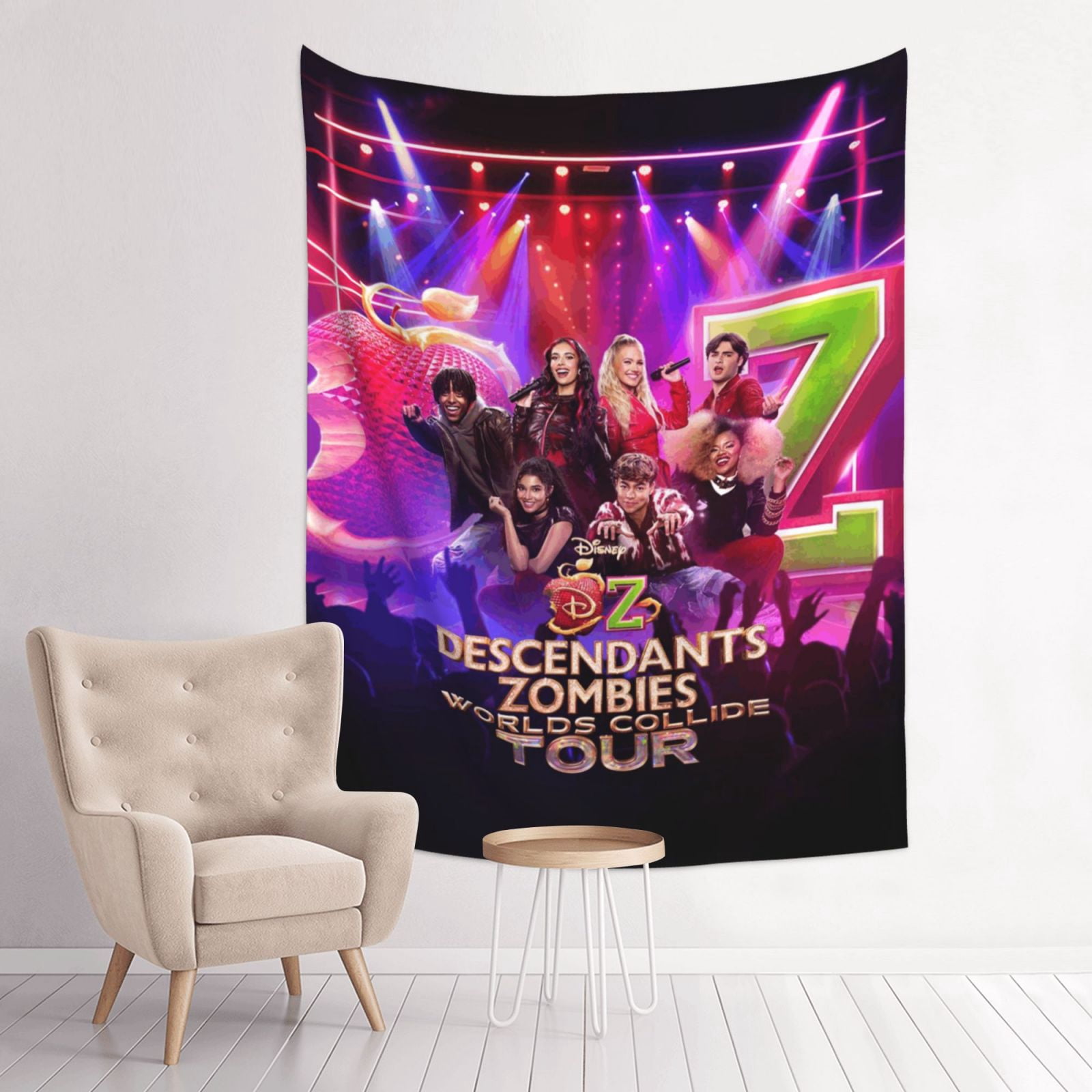 Zombies 4 Wall Tapestry Poster For Bedroom Aesthetics Funny Room Decor ...